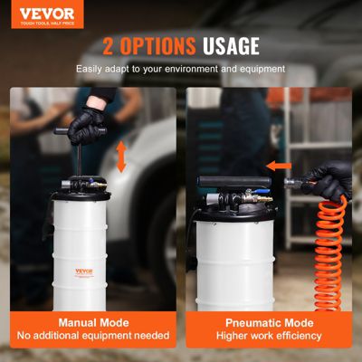 VEVOR Extracteur fluide 6,5L pompe aspiration vidange huile moteur ...