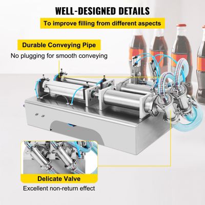 VEVOR Machine remplissage liquide pneumatique 100-1000 ml, contrôle ...