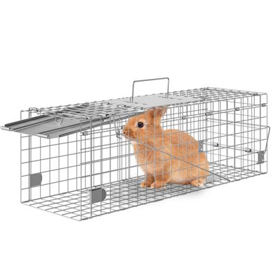 VEVOR Piège animaux vivants 610x203x203 mm, fil galvanisé. Pour chats ...