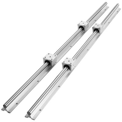 VEVOR Rails linéaires SBR20 1200mm (2pcs) + 4 blocs SBR20UU, kit pour ...