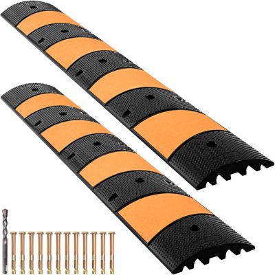 VEVOR Rampe protection câble 2 canaux, caoutchouc. Lot de 2, longueur ...