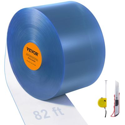 VEVOR Rideau lanières PVC, 2500x20 cm, rouleau bande, épaisseur 2 mm ...