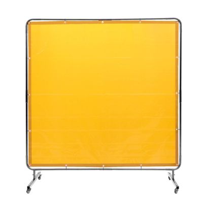 VEVOR Rideau soudage cadre 1,8x1,8m, vinyle ignifuge, 4 roues pivot. (2 ...