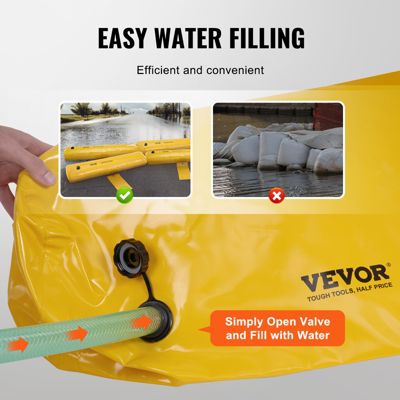 VEVOR Sac anti-inondation, 4 pièces, portable. 122x25x17 cm, pour ...