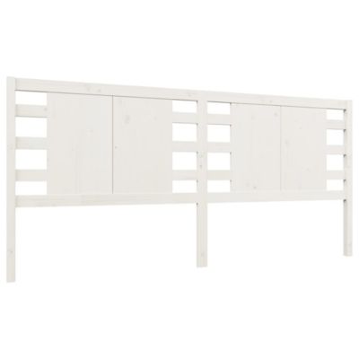 vidaXL Tête de lit Blanc 156x4x100 cm Bois massif de pin 818776