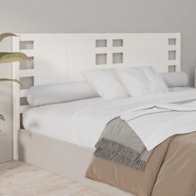 vidaXL Tête de lit Blanc 156x4x100 cm Bois massif de pin 818776