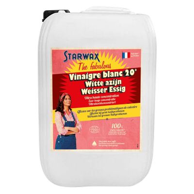 Vinaigre blanc 20° ultra haute concentration Starwax The fabulous 10L ...