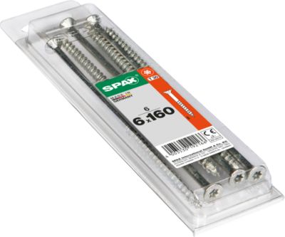 Vis à bois tête fraisé torx Wirox Spax 6x160mm - 6 pièces