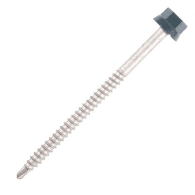 Vis SCELL-IT 6,3 x 100 mm sommet nervuré TH12 Anthracite RAL7016 ...