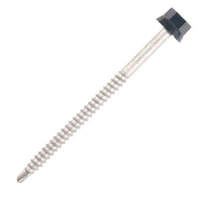 Vis SCELL-IT 6,3 x 100 mm sommet nervuré TH12 Anthracite RAL7016 ...