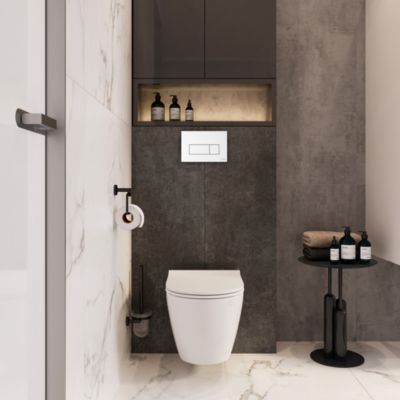 VITRA Pack WC Mia suspendu cuvette carénée fixations invisibles et bati ...