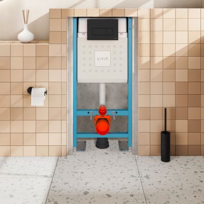 VITRA Pack WC Mia suspendu cuvette carénée fixations invisibles et bati ...