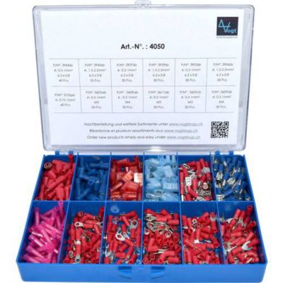 Vogt Verbindungstechnik 4050 - Assortiment de cosses à sertir 0,50 à 2 ...