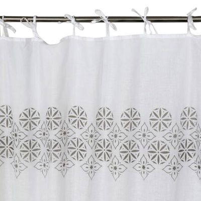 Voilage Colours Wilton gris l.140 x H.250 cm | Castorama