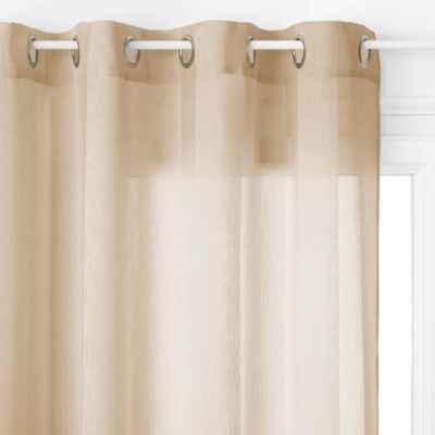 Voilage "Elsa" - beige - 140x240 cm - Atmosphera | Castorama