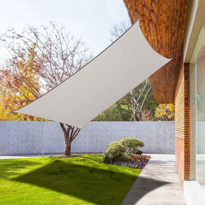 Voile d'ombrage 5 x 3 m imperméable 220g/m² Haute densité - Tissu déperlant - Taupe cendré ...