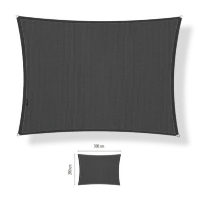 Voile d'ombrage perméable rectangle 2,00x3,00 m Shadow Comfort Duo ...
