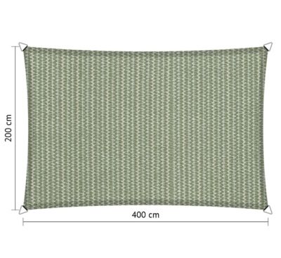 Voile d'ombrage perméable rectangle 2,00x4,00 m Shadow Comfort ...
