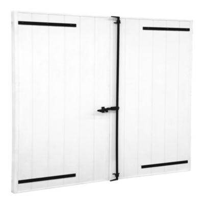 Volet battant aluminium blanc Fortia - l.120 x H.125 cm - 2 vantaux ...