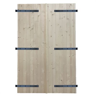 Volet battant bois naturel Fortia - l.120 x H.215 cm - 2 vantaux