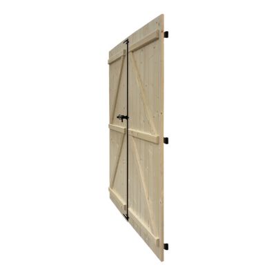 Volet battant bois naturel Fortia - l.120 x H.225 cm - 2 vantaux