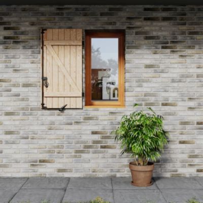 Volet battant bois naturel Fortia - l.80 x H.115 cm - 1 vantail