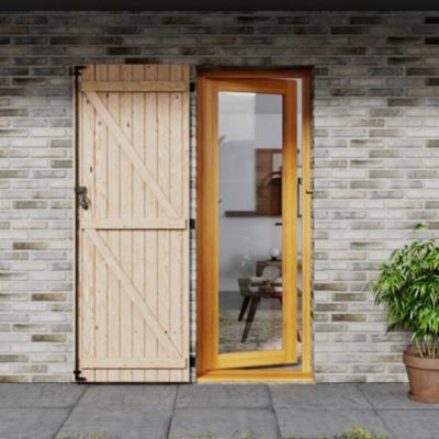 Volet battant bois naturel Fortia - l.80 x H.215 cm - 1 vantail