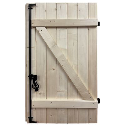 Volet battant bois naturel Fortia - l.80 x H.95 cm - 1 vantail