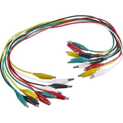 VOLTCRAFT KS-540/0.5 Set de 10 cordons de mesure avec pinces crocodile ...