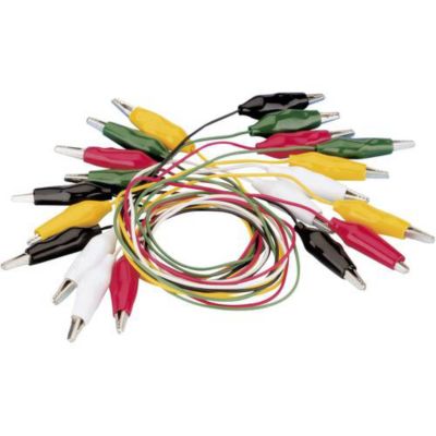VOLTCRAFT KS-540/0.5 Set de 10 cordons de mesure avec pinces crocodile ...