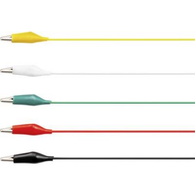 VOLTCRAFT KS-630/0.1 Set 10 cordons de mesure avec pinces crocodile ...