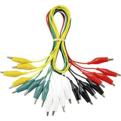 VOLTCRAFT KS-630/0.1 Set 10 cordons de mesure avec pinces crocodile ...