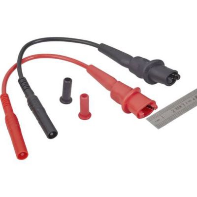 VOLTCRAFT MS-10-BK Set de cordons de mesure sécurité 4 mm avec pinces ...
