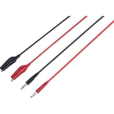 VOLTCRAFT MSL-100 Cordon de mesure 4 mm 1 m lot 2 rouge et noir