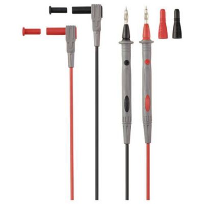 Voltcraft - Set cordons mesure 1,2 m noir/rouge, silicone 0,82 mm², CAT ...