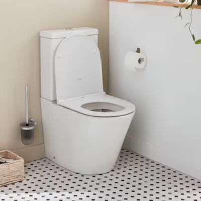 WC au sol sans bride JACOB DELAFON Rodin+ sortie vario avec abattant