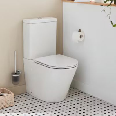 WC au sol sans bride JACOB DELAFON Rodin+ sortie vario avec abattant