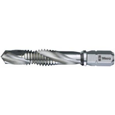 Wera 847 Taraud combiné métrique M5 HSS 41 mm emmanchement 1/4"