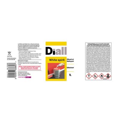 White Spirit diluant et nettoyant détachant Diall 1L