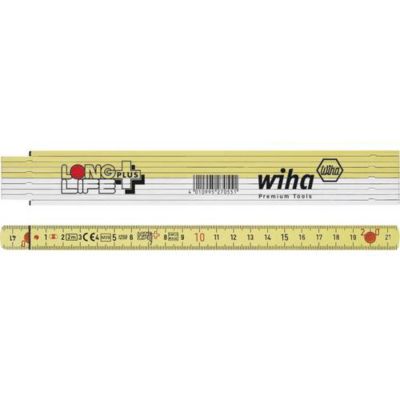 Wiha 27059 Mètre pliant Longlife Plus 2 m 10 branches plastique