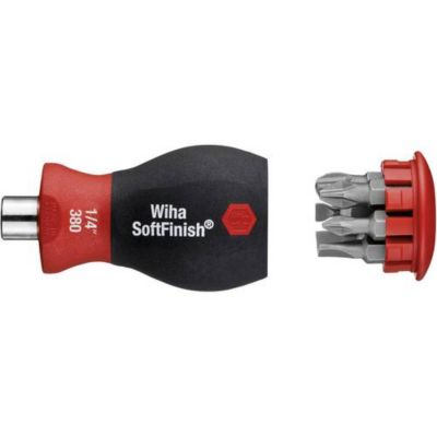 Wiha pour l'atelier - Porte-embouts Stubby 1/4" (6,3 mm) avec magasin ...