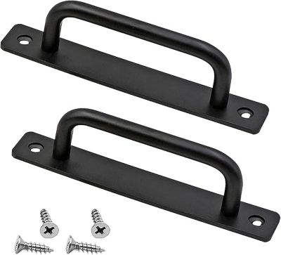 Yuanhao Poignée de porte, poignée de porte de grange robuste, 2 pièces, poignée de porte ...