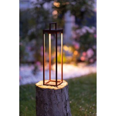 Zafferano - Lanterne solaire 2 LED 37,3 cm - Lampe murale et de table ...