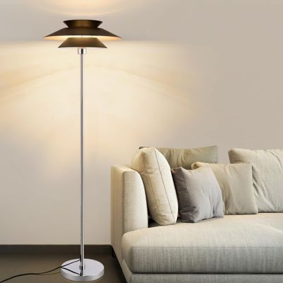 ZMH Lampadaire Blanc Moderne E27 1 Flamme Vintage Métal Design Hauteur ...