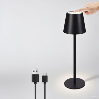 ZMH Lampe De Table LED Sans Fil, Lampe De Chevet Tactile à Intensité ...