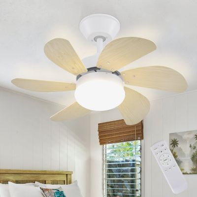 ZMH Ventilateur de plafond avec éclairage Lumière LED 6 Pales ...
