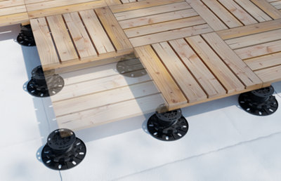 Comment poser des lames de terrasse sur plots PVC | Terrasse et allée ...